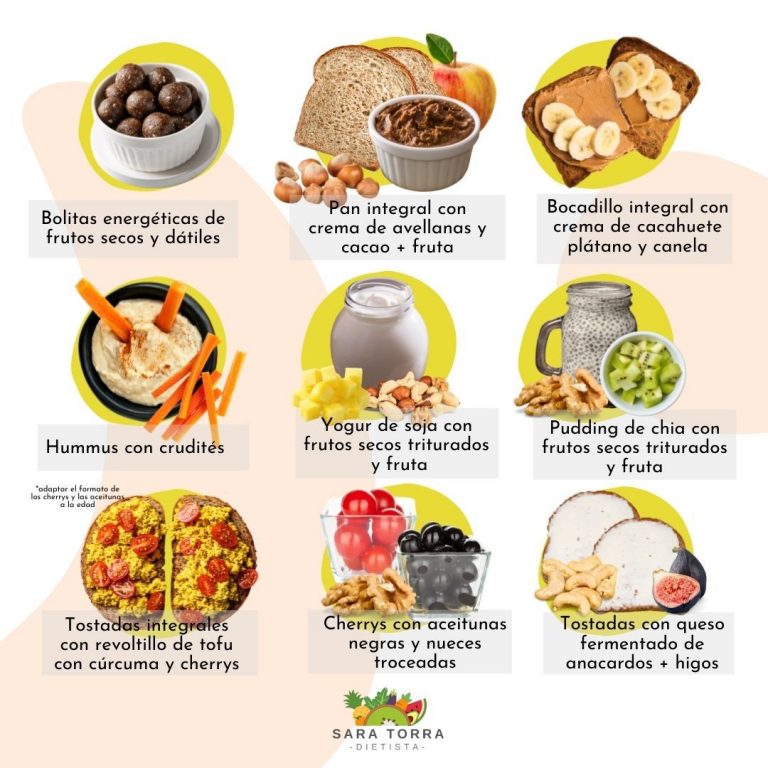 Meriendas veganas - Nutricionista vegetariana - Dietista vegana online